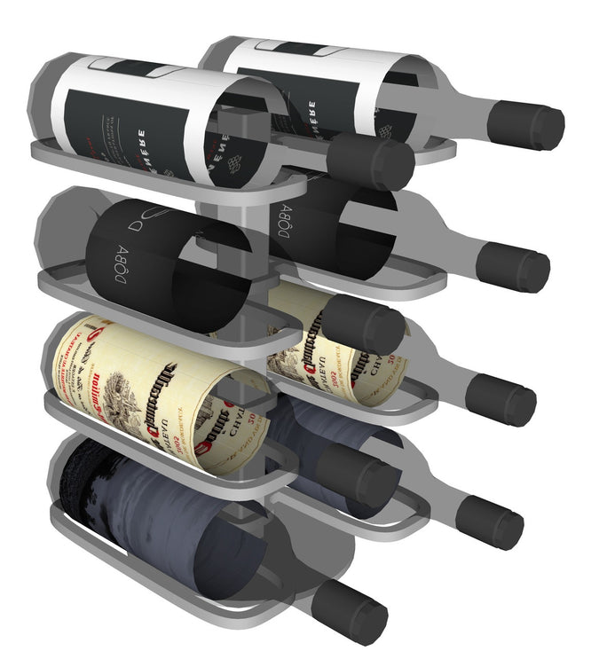 Urban Ironcraft Countertop Pillar Wine Racks - 8 Bottle Countertop Ser ...