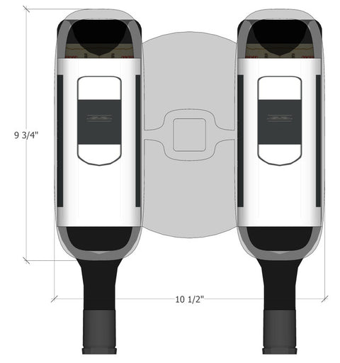 Urban Ironcraft Countertop Pillar Wine Racks - 8 Bottle Countertop Ser ...