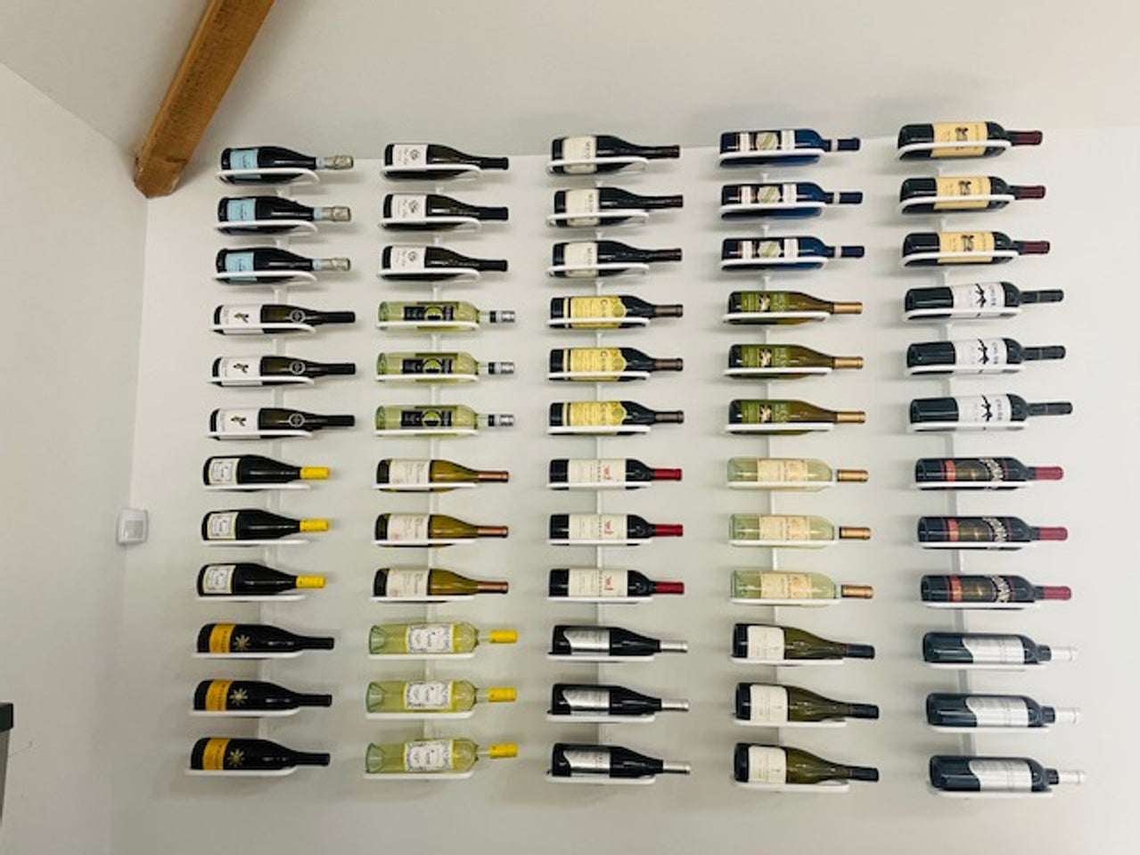 Urban Ironcraft Wall Mounted Wine Racks - Single Bottle Label Facing B ...