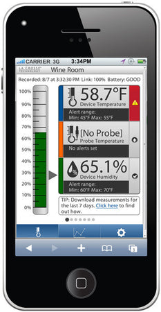 Wine Cellar Wireless Remote Temperature & Humidity Monitor – Wine Cellar HQ