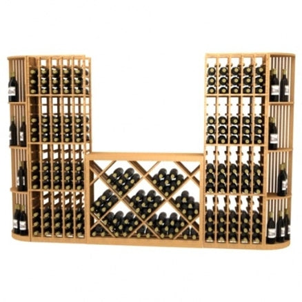 Vinostor Traditional 340 Bottle Wine Display with Table Top ...